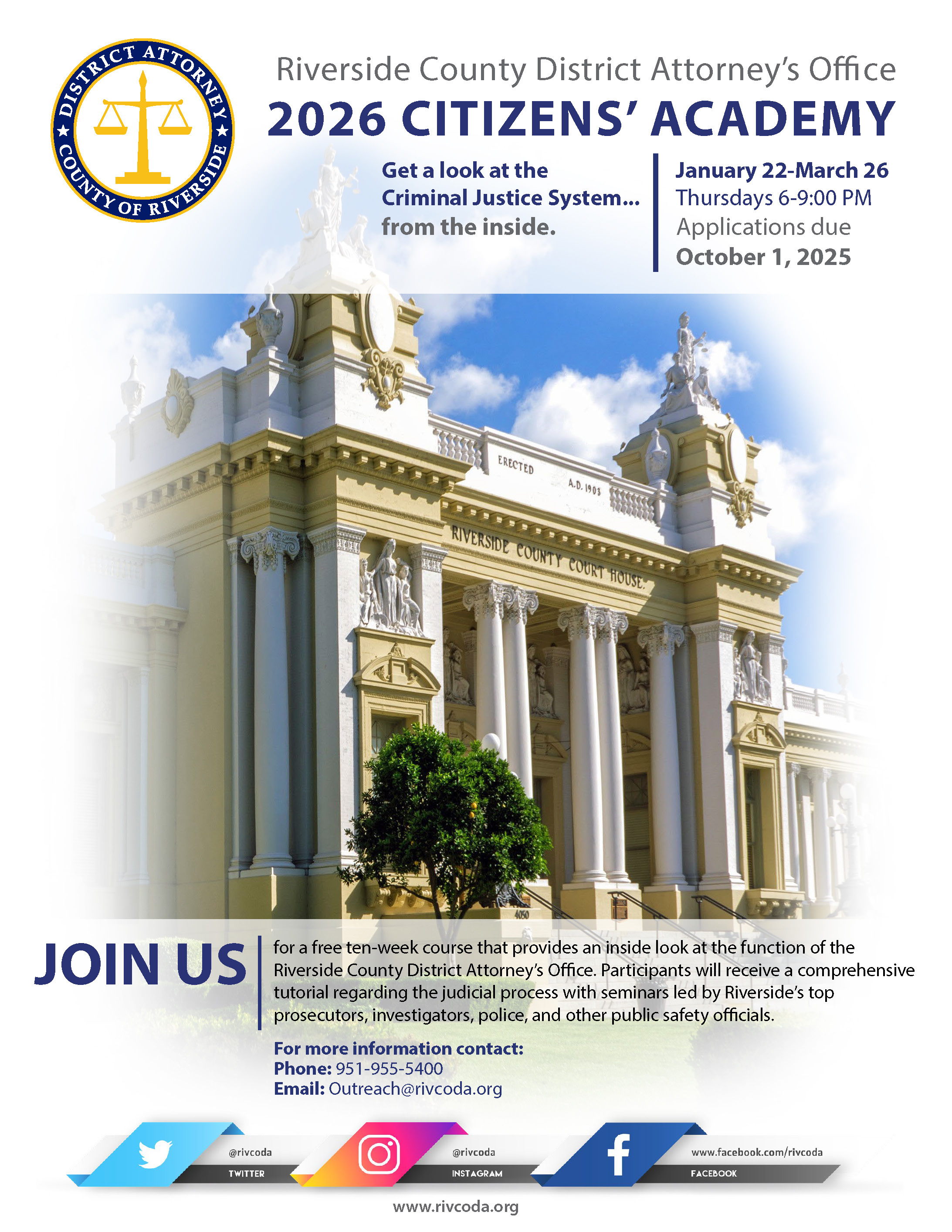 Citizens' Academy | Riverside County District Attorney